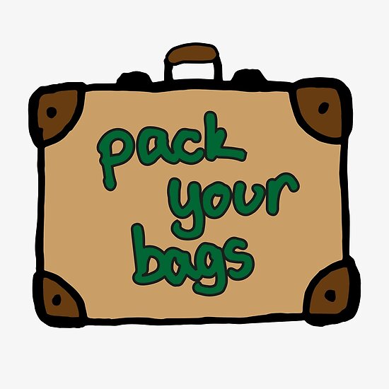 Pack Your Bags Travel Sticker Poster By Mongolife Redbubble