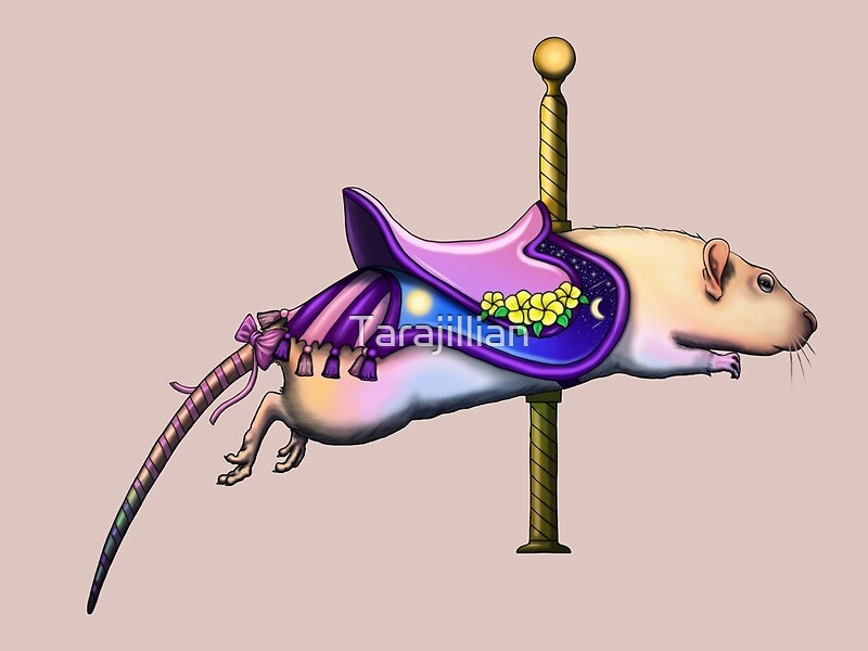 "Carousel Rat" by Tarajillian | Redbubble