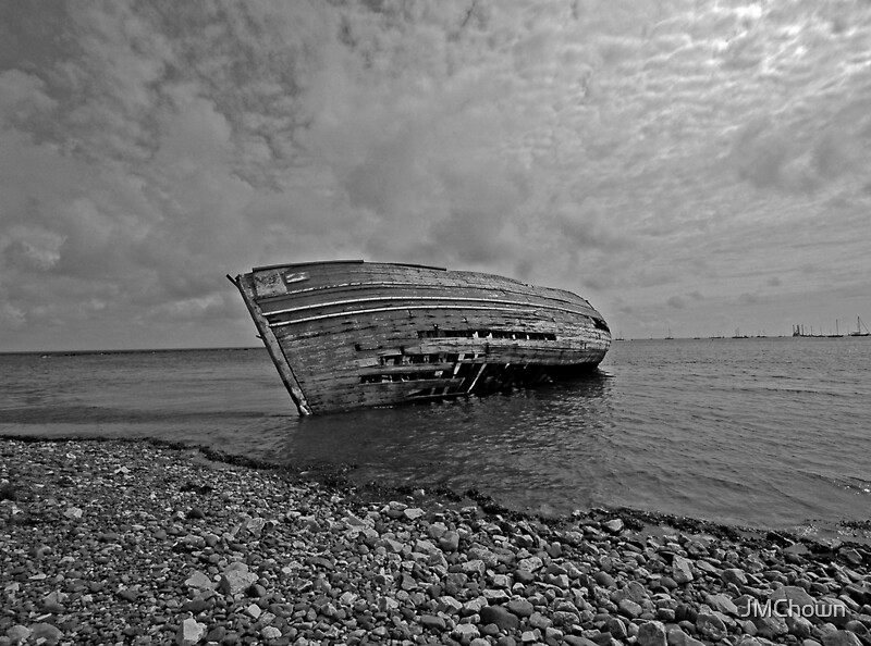 "Marooned boat at Roa" by JMChown | Redbubble