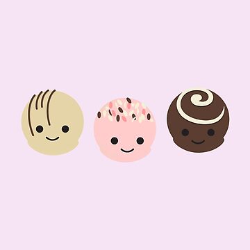 "Cute Kawaii Candy Truffles illustration" Sticker for Sale by Eggtooth ...