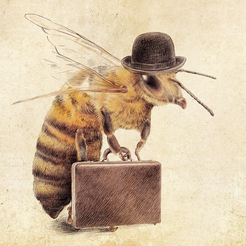 "Worker Bee" by Eric Fan | Redbubble