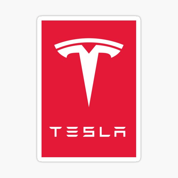 Tesla Logo Stickers | Redbubble