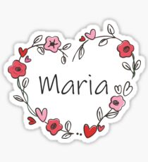 Maria Name Stickers | Redbubble