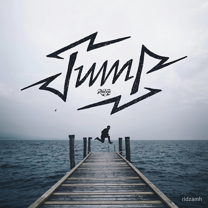 "Jump Ambigram" by ridzamh | Redbubble