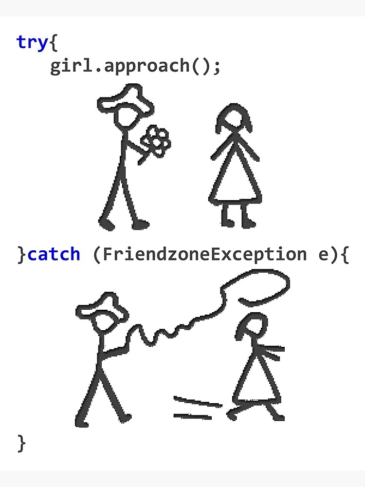 "Try Catch Meme" Poster by HaruhiJenkins | Redbubble