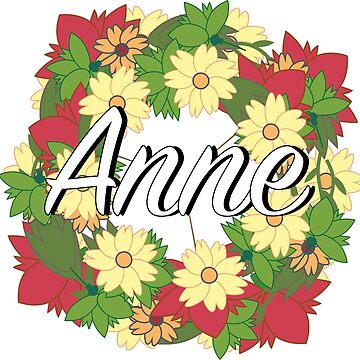 "Anne - Flower Wreath" Poster for Sale by Nevl | Redbubble