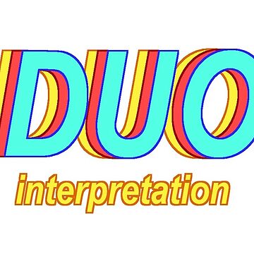 "Duo Interpretation" Sticker for Sale by Bailey B | Redbubble