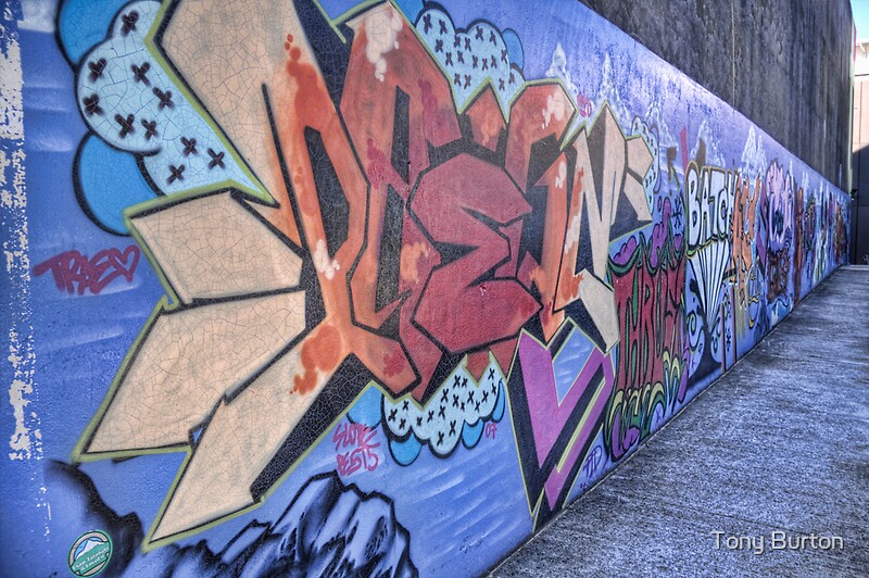 "New Plymouth Graffiti" by Tony Burton | Redbubble