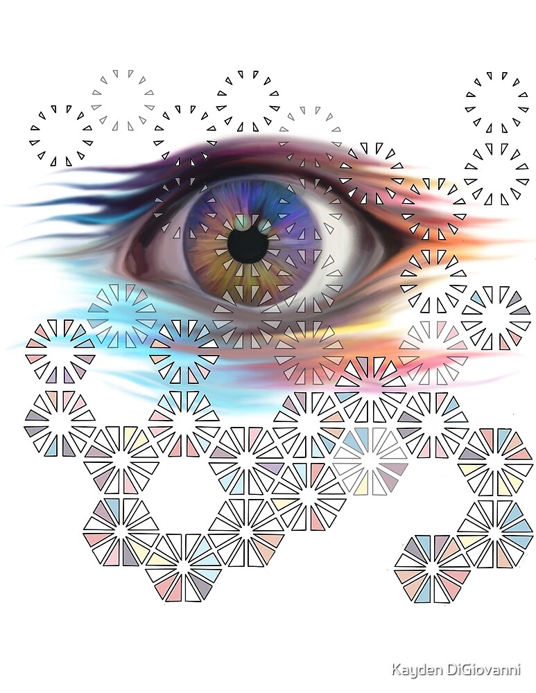 "Watercolor Art, Geometric Eye" by Kayden DiGiovanni | Redbubble
