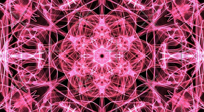 "ELECTRIC PINK PSYCHEDELIC KALEIDOSCOPE PATTERN " by spiritscribble8 ...