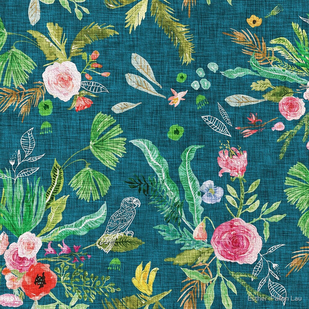 "Paradisio Floral " by Esther Fallon Lau | Redbubble
