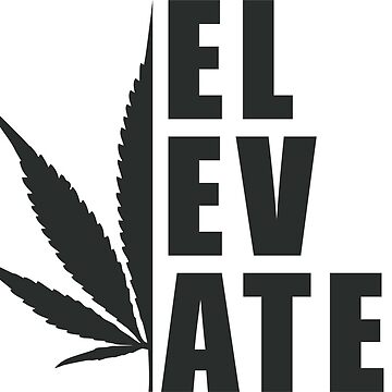 "Elevate." Sticker for Sale by Momentum-Design | Redbubble