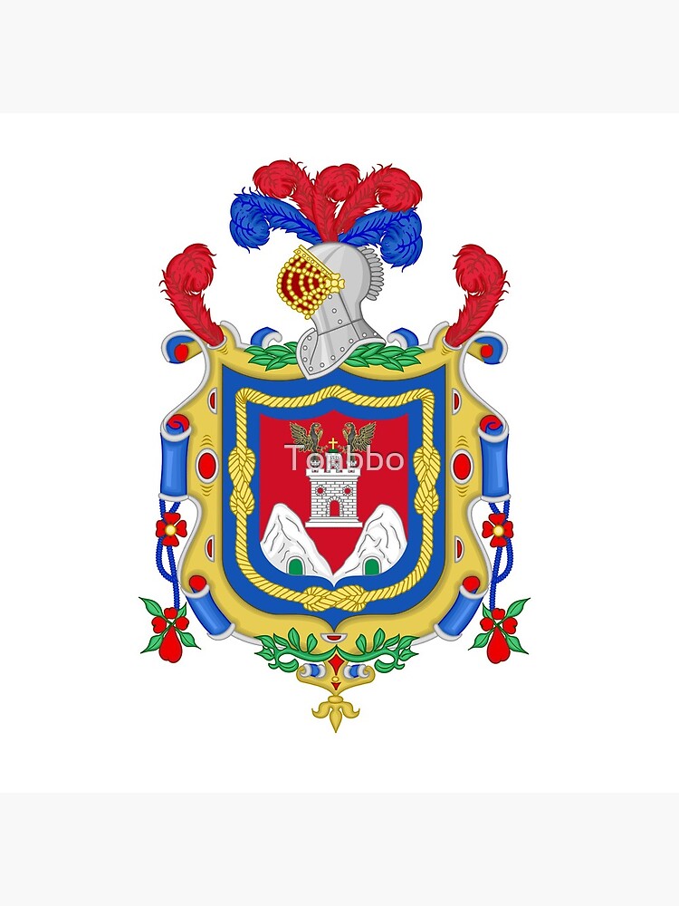 "Quito Coat of Arms, Ecuador" Coasters (Set of 4) by Tonbbo | Redbubble