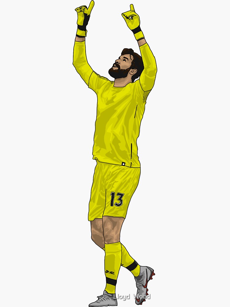 "Alisson Becker" Sticker by LloydsArt | Redbubble