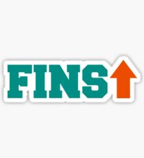 Fins Up Stickers | Redbubble