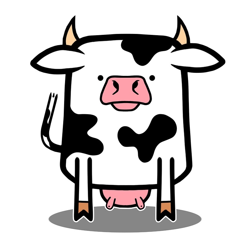 "Moo Cow" by DocHackenbush | Redbubble