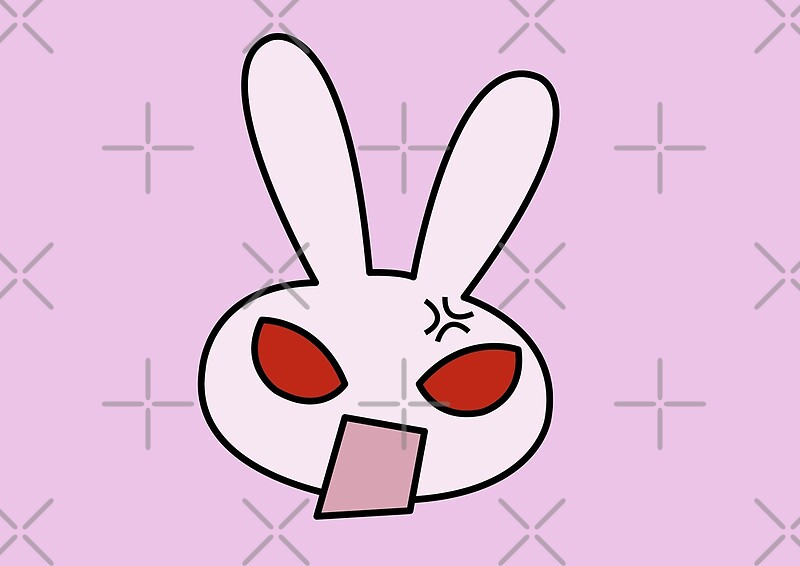 "Angry Pinky Bunny" by HayTim | Redbubble