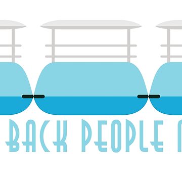 "Bring Back People Mover" Sticker for Sale by EASYProductions | Redbubble