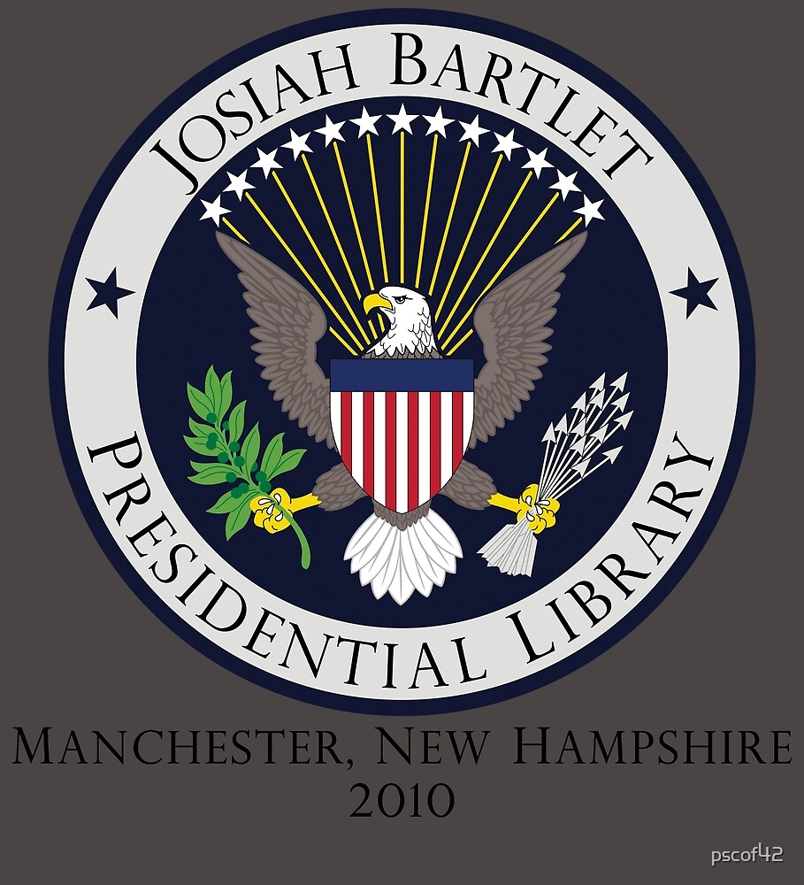 "Josiah Bartlet Presidential Library Logo" by pscof42 | Redbubble