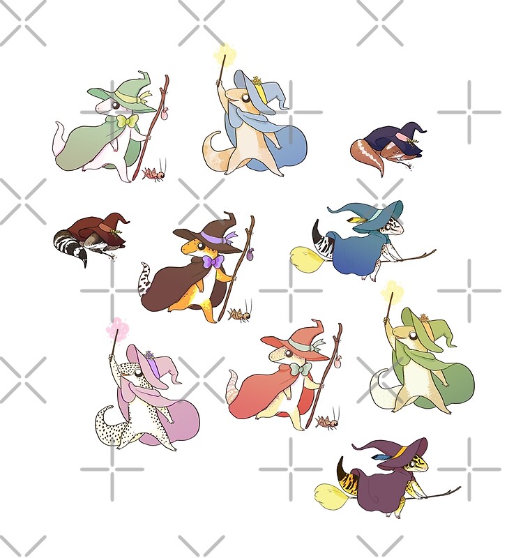 "Wizard Geckos!" by Andréa Sutinen | Redbubble