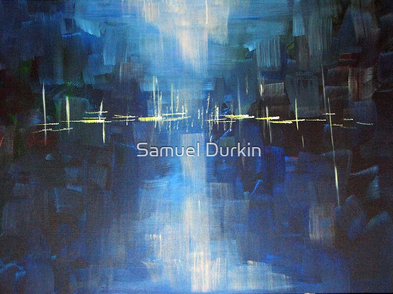"River - Abstract Landscape" by Samuel Durkin | Redbubble