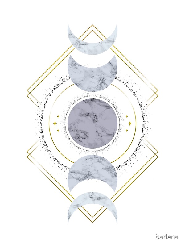 "Marble Moon Phases" by barlena | Redbubble