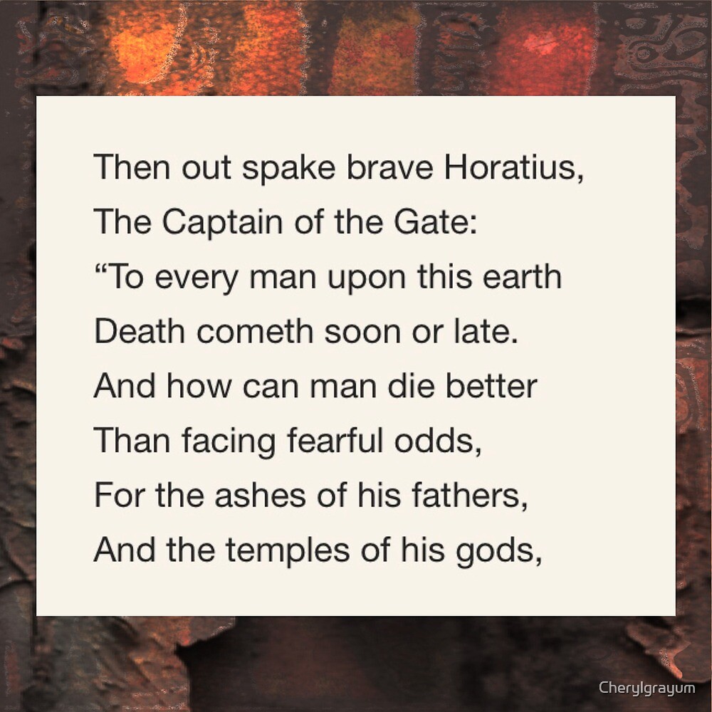 "Horatius At The Bridge " by Cherylgrayum | Redbubble