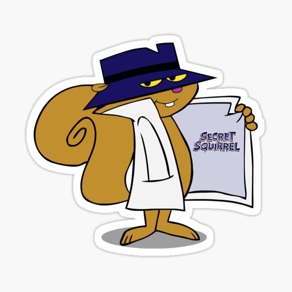 Secret Squirrel Stickers | Redbubble