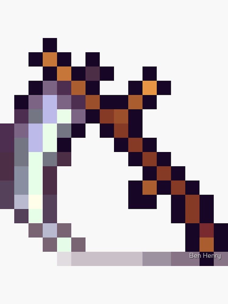 "Pixel Scythe" Stickers by BenHenry | Redbubble