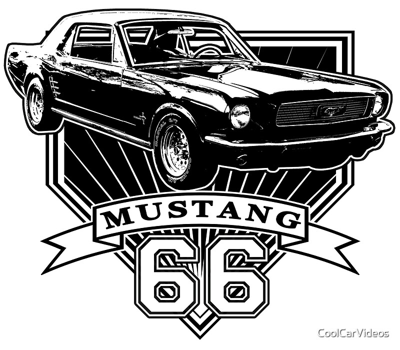 "66 Mustang Coupe" by CoolCarVideos | Redbubble