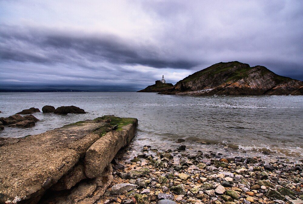 "Mumbles Lighthouse" by Julian MacDonald | Redbubble