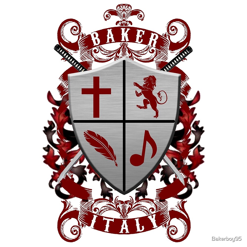 "The Baker Family Crest" by Bakerboy95 | Redbubble