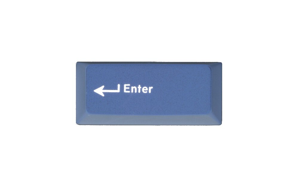 "IBM Thinkpad Classic Blue Enter Key" by Nostalgio | Redbubble