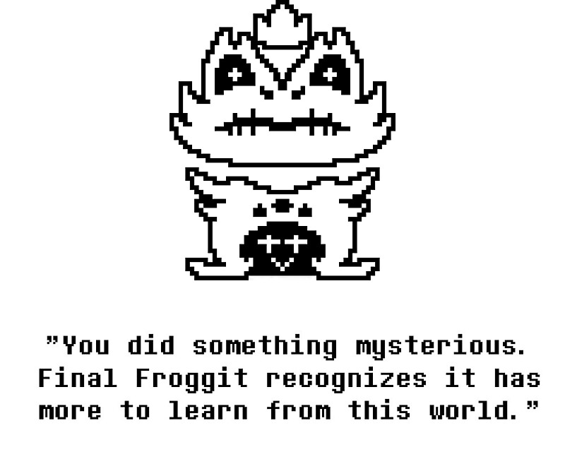 "Undertale Final Froggit" by Terkaza | Redbubble