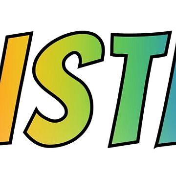 ""KRISTINA" First Name Rainbow Gradient Pattern" Sticker for Sale by ...