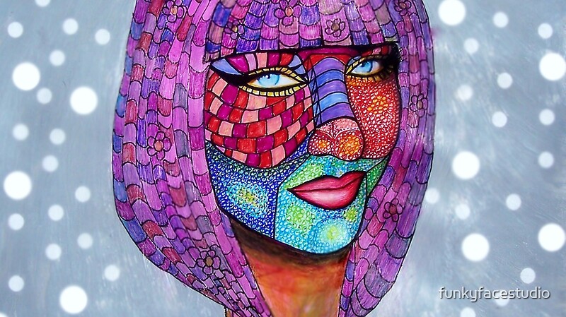 "Funky Self Portrait" by funkyfacestudio | Redbubble