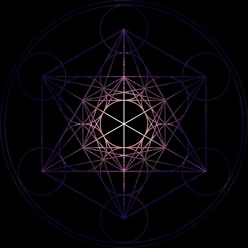"Metatron's Cube (Star Seed) Sacred Geometry High Resolution" by ...