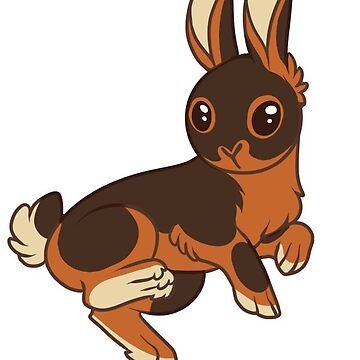 "Chocolate Tan Rabbit" Sticker for Sale by whispen | Redbubble