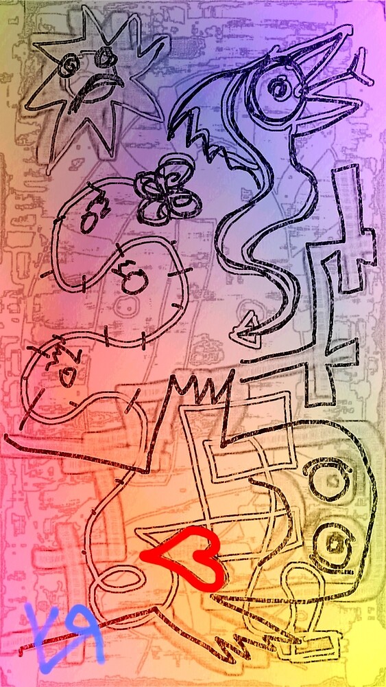 ""Rainbow Punk Algebra" by Richard F. Yates" by richardfyates | Redbubble