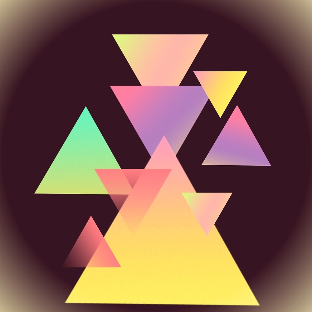 "Geometric art, abstract art, modern art, triangles" by hvasilevshop ...