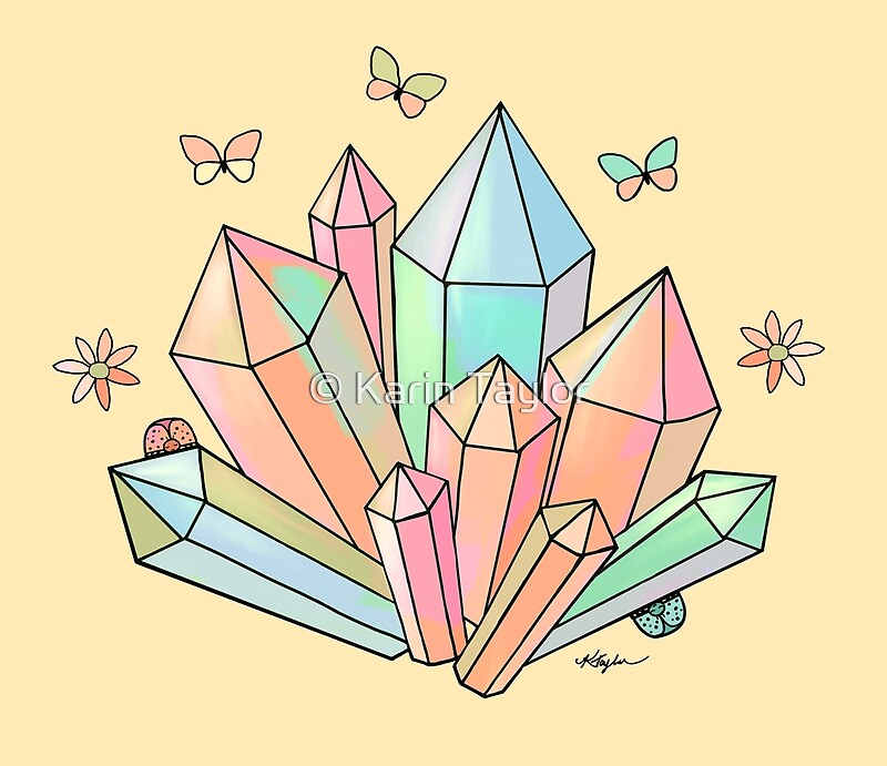 "Rainbow Crystals" by Karin Taylor | Redbubble