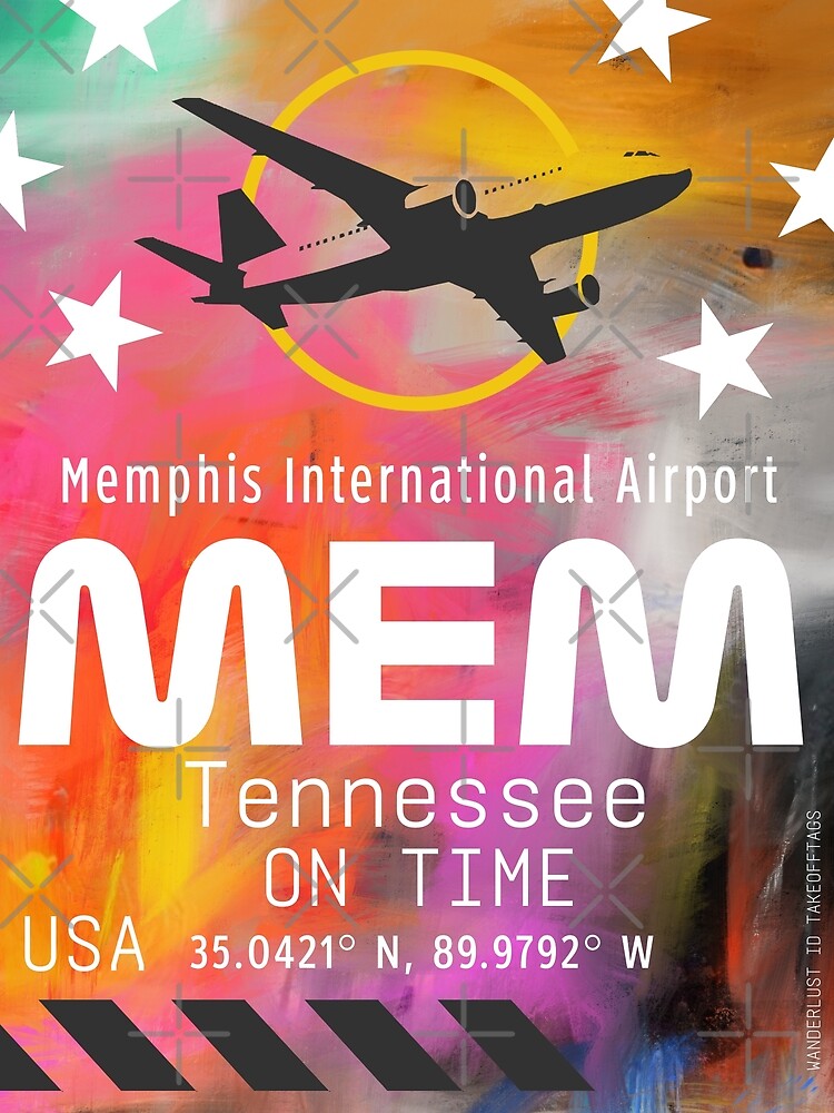 "MEM Memphis airport" by Airport stickers | Redbubble