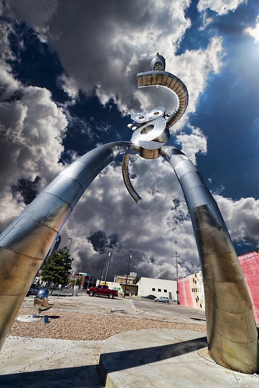 "Deep Ellum Sculpture Composite" by Warren Paul Harris | Redbubble