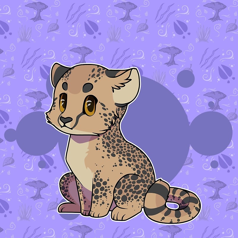 "Chibi Wildlife Set | Cheetah" by Keyoto-TheFox | Redbubble