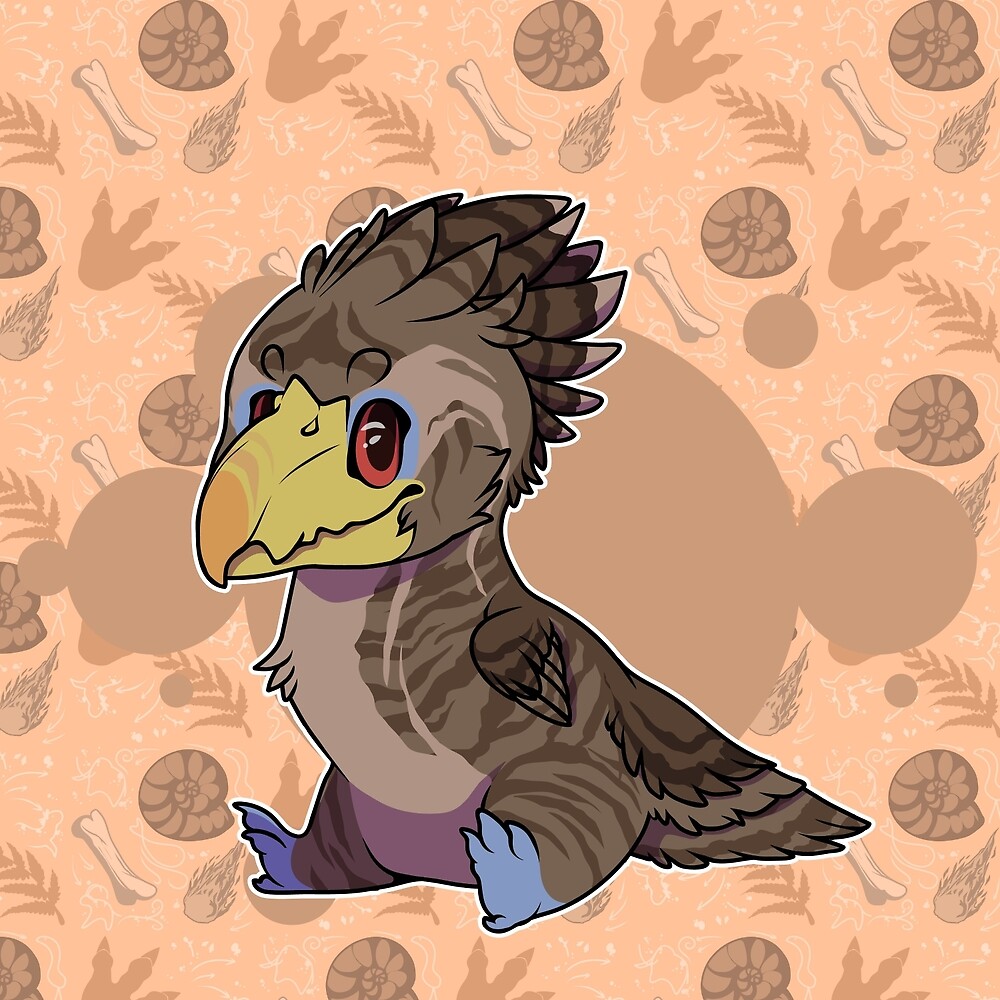 "Chibi Extinct Set | Terror Bird" by Keyoto-TheFox | Redbubble