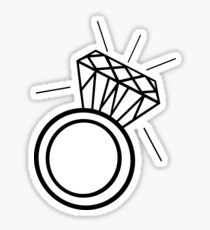 Wedding Ring Stickers | Redbubble