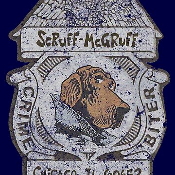 "Scruff McGruff - Chicago Illinois 60652" Sticker for Sale by Andrew ...