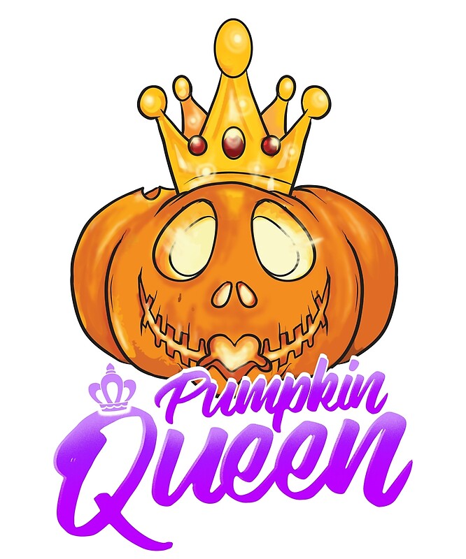 "Halloween Crowned Pumpkin Queen " by bentleytees | Redbubble