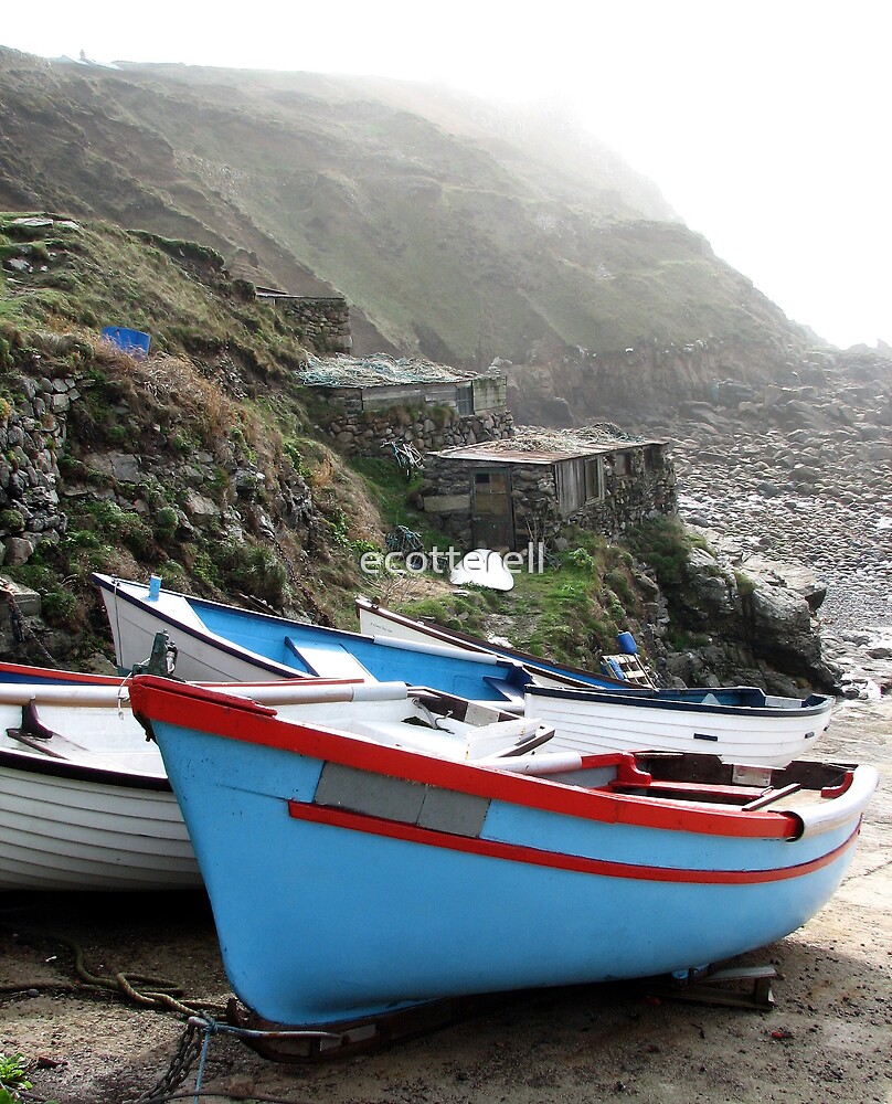 "Boats, Cape Cornwall" by ecotterell | Redbubble