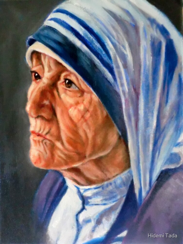 "portrait of Mother Teresa" by Hidemi Tada | Redbubble